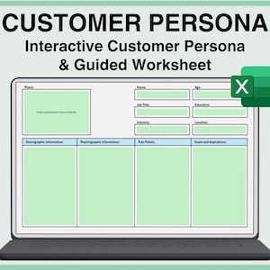 Customer Persona Customable Template Marketing Business Tool Business ...