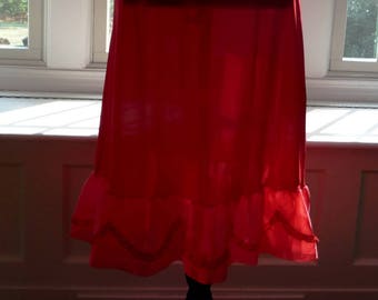 Red half slip | Etsy
