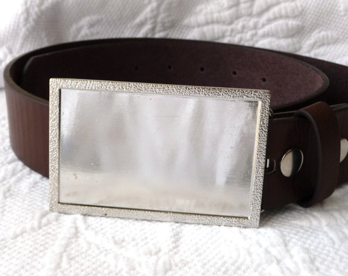 Belt Buckle Blanks- FLAT Belt Buckle Base - Rectangle Buckles- Plain ...