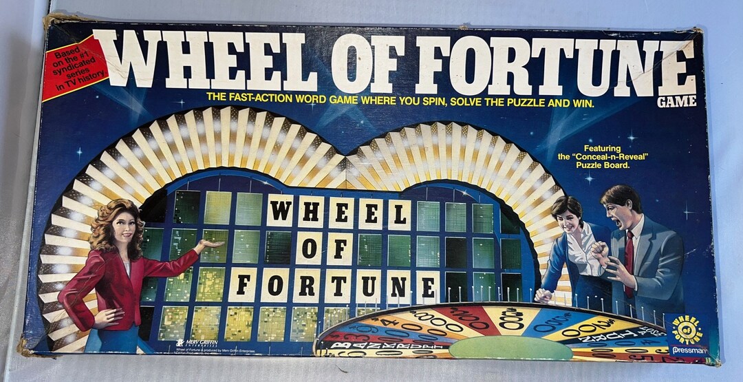Vintage 1985 Game the Wheel of Fortune Fun Family Game - Etsy