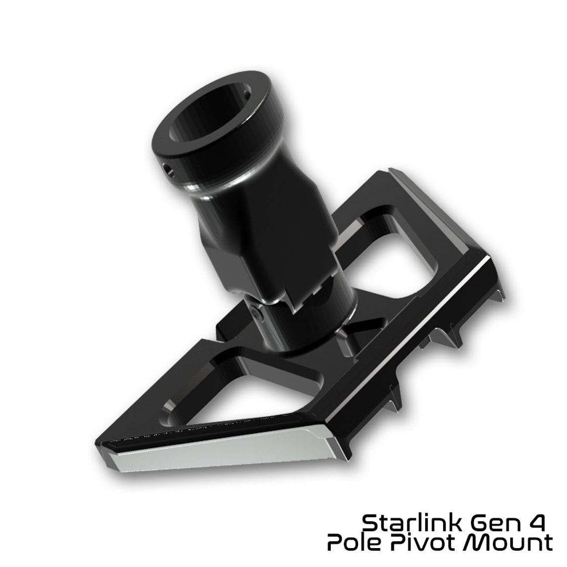 Starlink Gen 4 Pivot Pole Mount for RV, Bus, Overland, and Home. STEP ...
