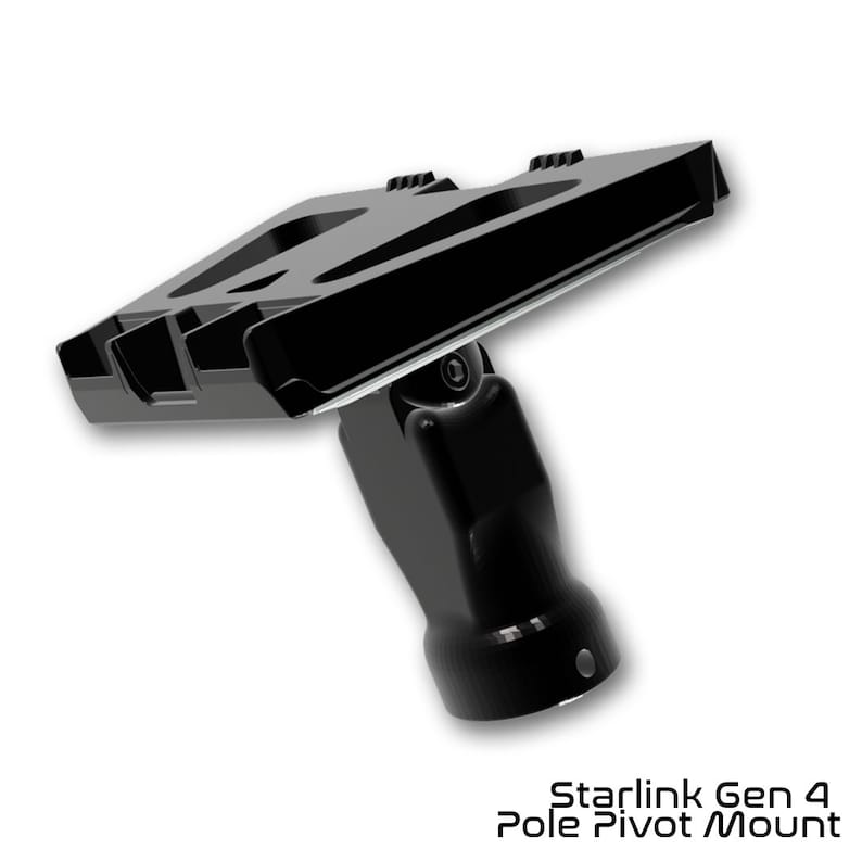 Starlink Gen 4 Pivot Pole Mount for RV, Bus, Overland, and Home. STEP ...