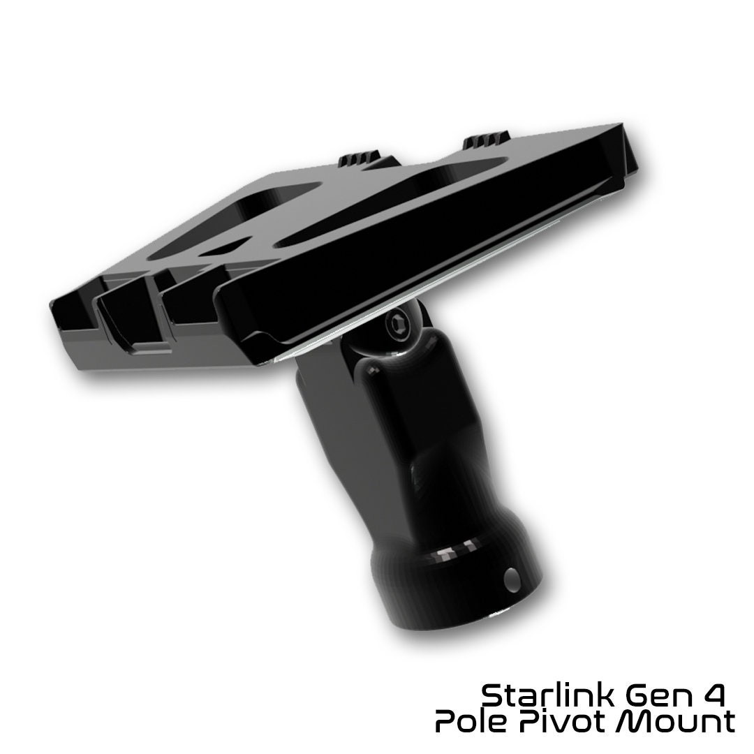 Starlink Gen 4 Pivot Pole Mount for RV, Bus, Overland, and Home. STEP ...