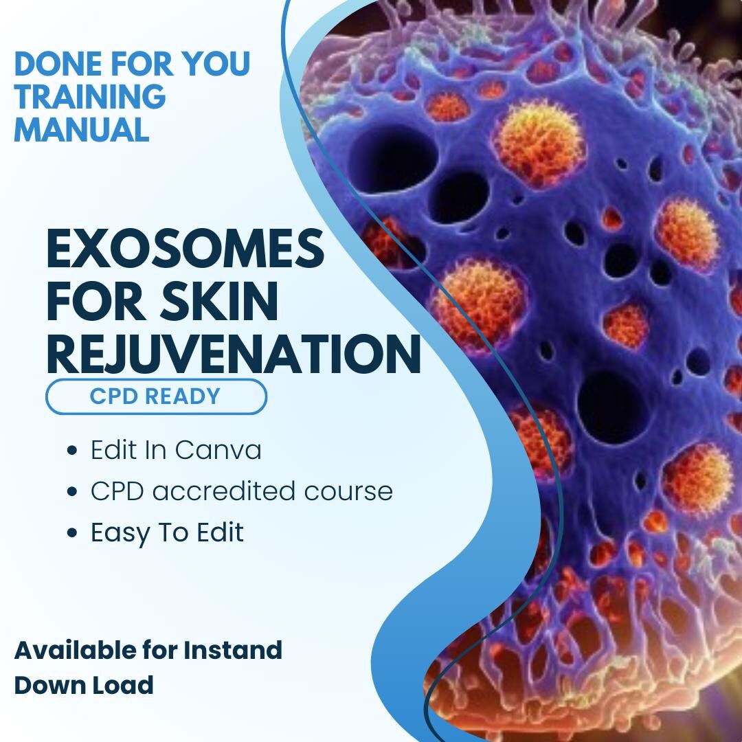 Exosomes for Skin Rejuvenation, Full Detailed SOP, Training Manual ...