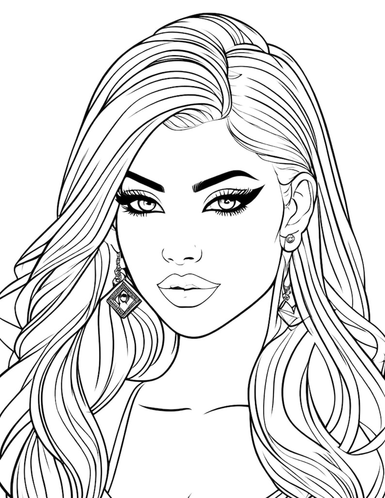 40 Baddie Coloring Pages and Coloring Sheets - Girls With Attitude ...