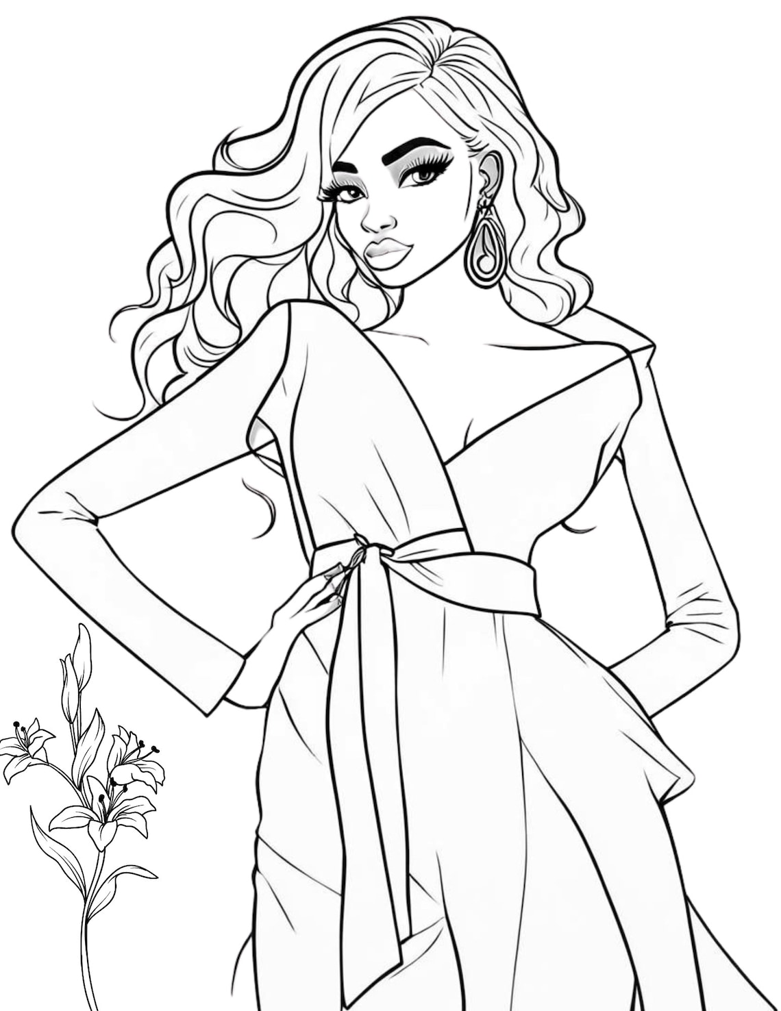 40 Baddie Coloring Pages and Coloring Sheets - Girls With Attitude ...