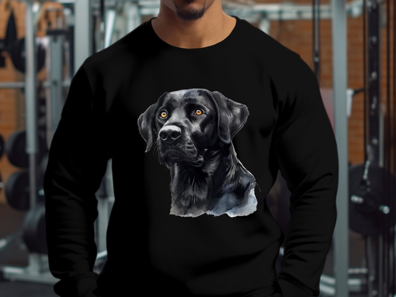 Black Lab Dog Hoodie, Black Labrador Retriever Sweater, Cute Dog Lover ...