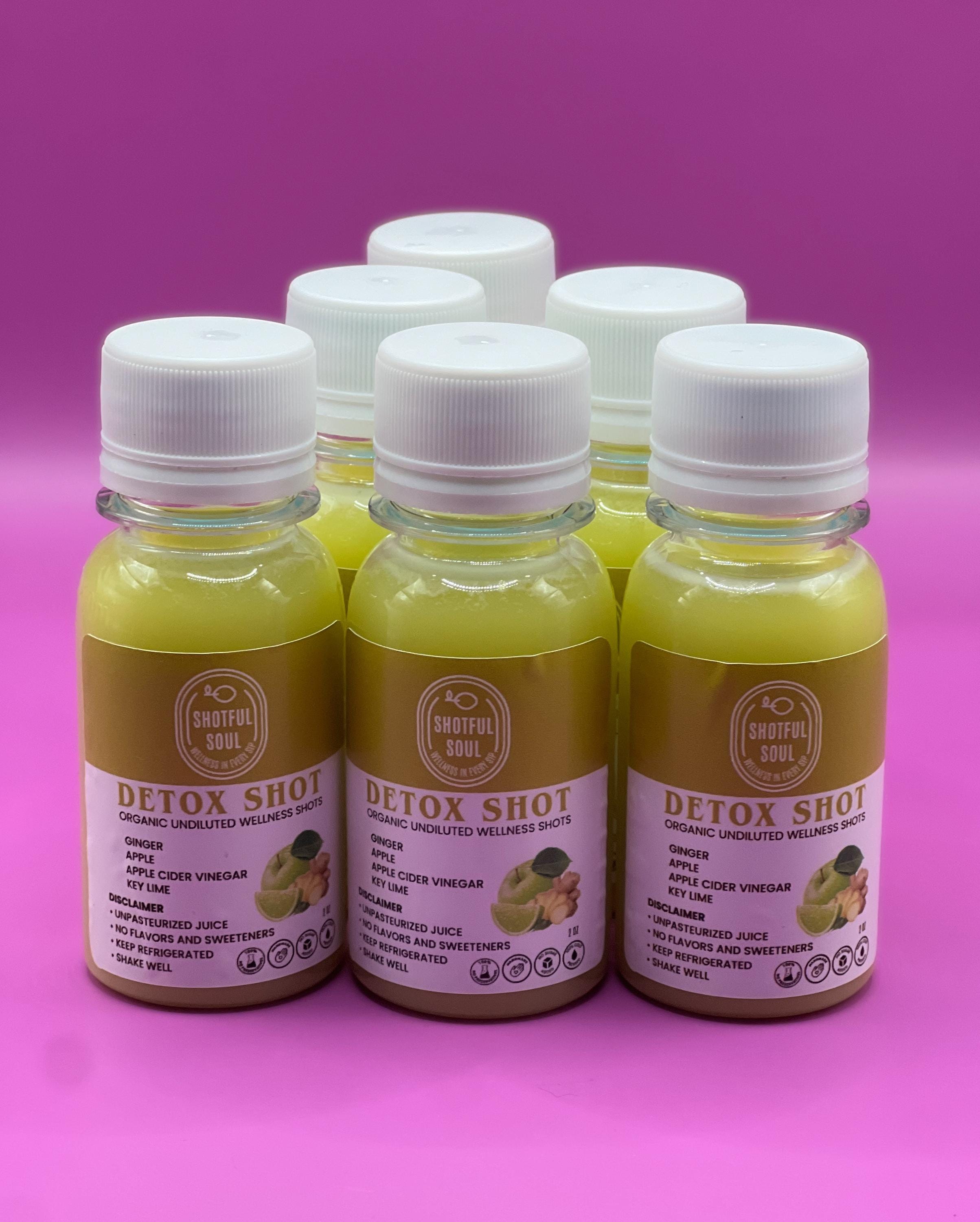 Detox Shot - Ginger, Apple, Apple Cider Vinegar, Key Lime, Organic ...