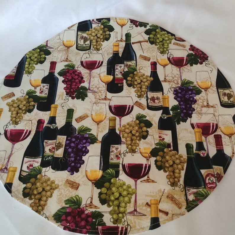 WINE and GRAPES LINENS table Runner or Napkins or Placemats - Etsy