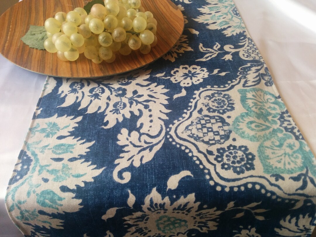BLUE and Aqua IKAT Table Linens Last Ones Runner Napkins - Etsy