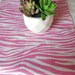 ZEBRA TABLE RUNNER- Last Ones, Pink and White, Zebra Runner, Wedding ...