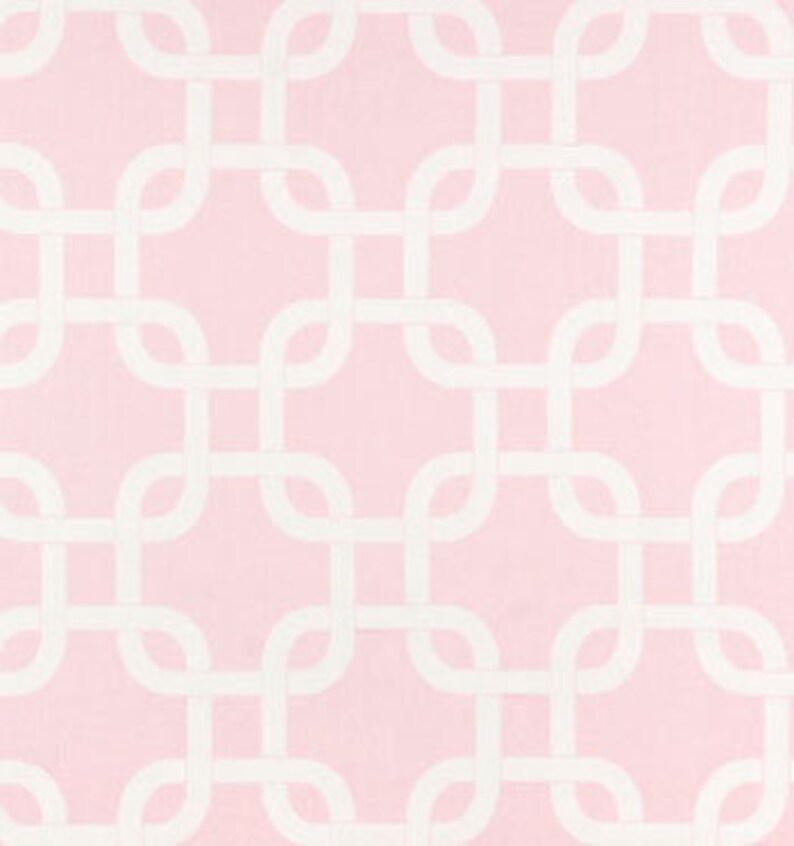 PINK Modern Table Runners White Chain Print on Pastel Pink - Etsy