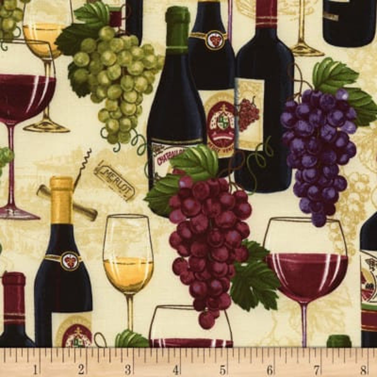 WINE and GRAPES LINENS table Runner or Napkins or Placemats - Etsy
