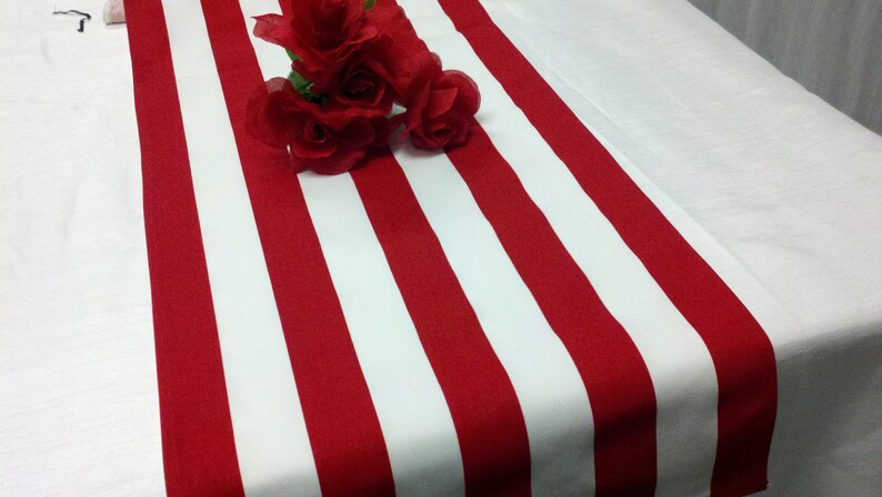 STRIPED TABLE LINENS Colors 11 Wide Table Runners | Etsy