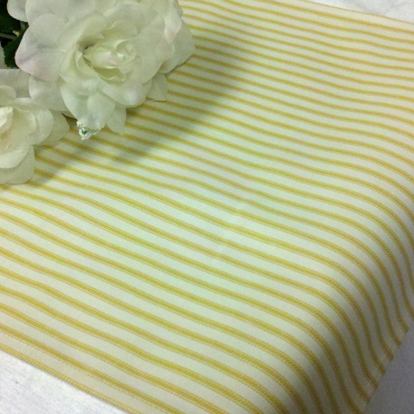 Yellow Ticking Fabric - Etsy