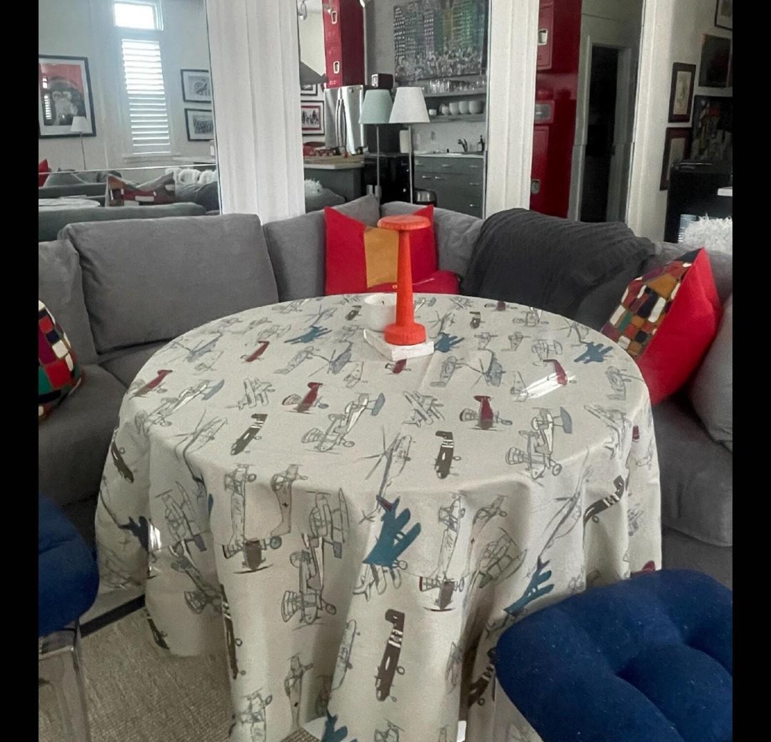 ANTIQUE PLANES TABLE Linens, Table Runner, Napkins, Placemats ...