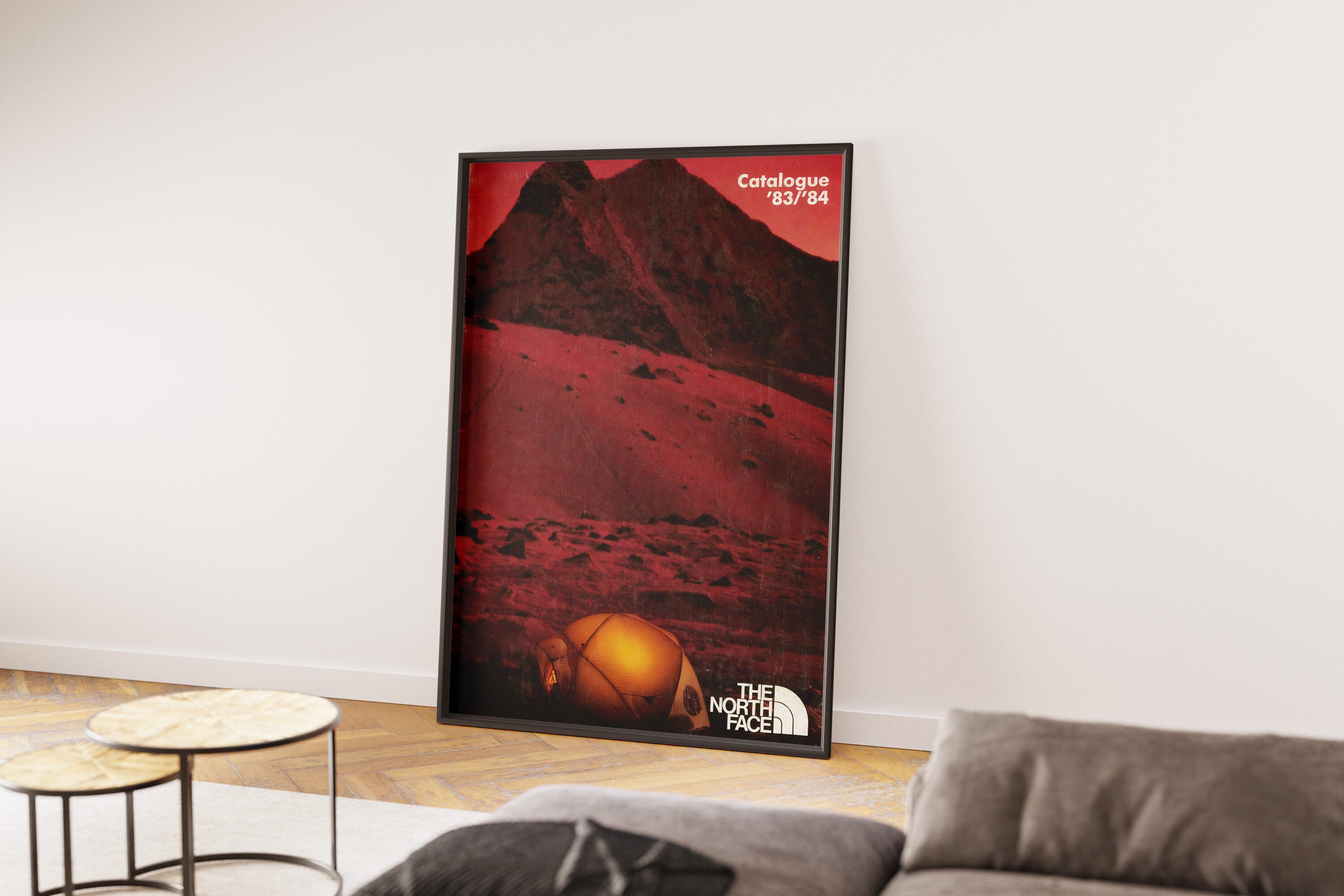 The North Face Advertising Poster, 80s Style Outdoor Print, Vintage ...