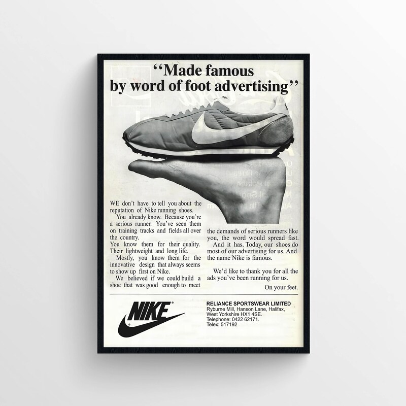 Nike Poster Vintage - Etsy