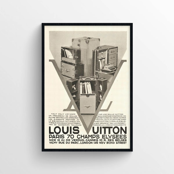 Louis Vuitton Poster - Etsy