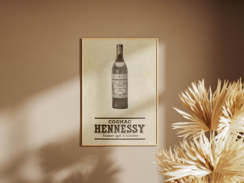 Hennessy Cognac Advertising Poster, 50s Le Mans 24h Magazine Ad Print ...