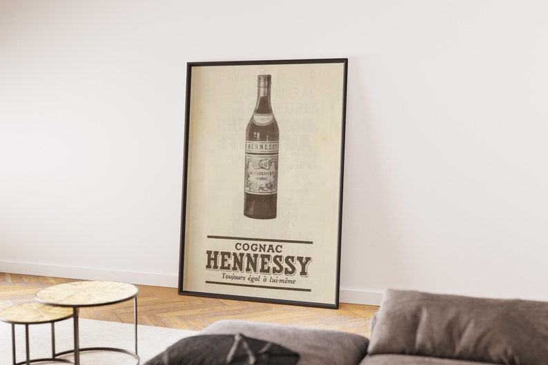 Hennessy Cognac Advertising Poster, 50s Le Mans 24h Magazine Ad Print ...