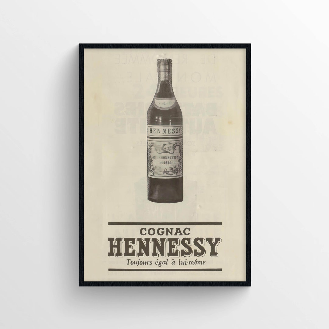 Hennessy Cognac Advertising Poster, 50s Magazine Ad Print, Vintage ...