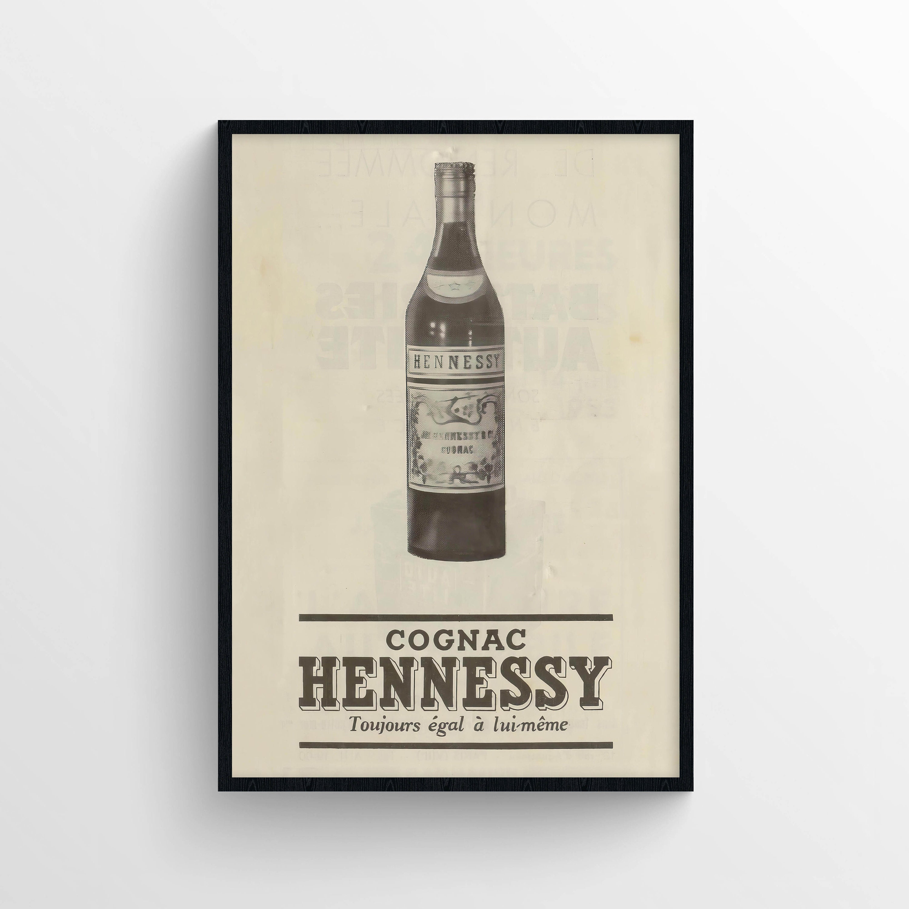 Hennessy Cognac Advertising Poster, 50s Magazine Ad Print, Vintage ...