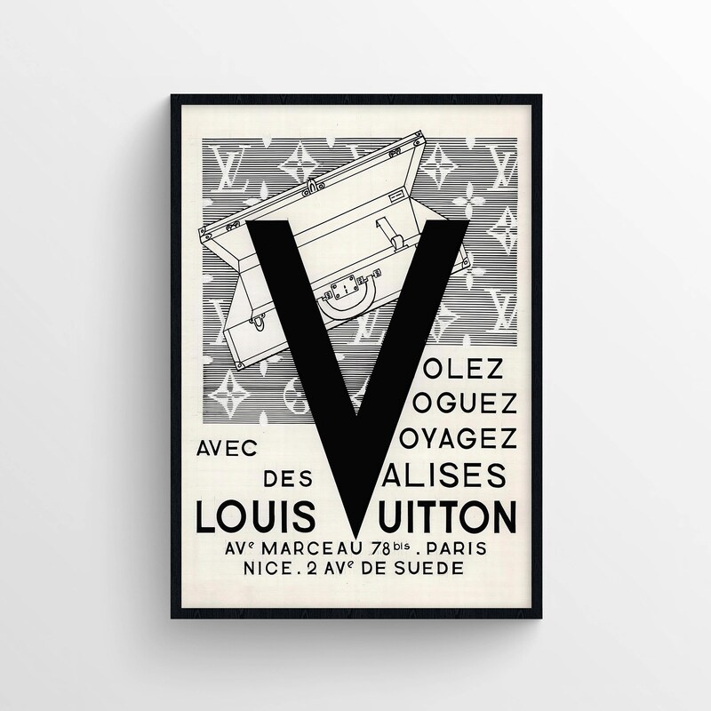 Louis Vuitton Poster - Etsy