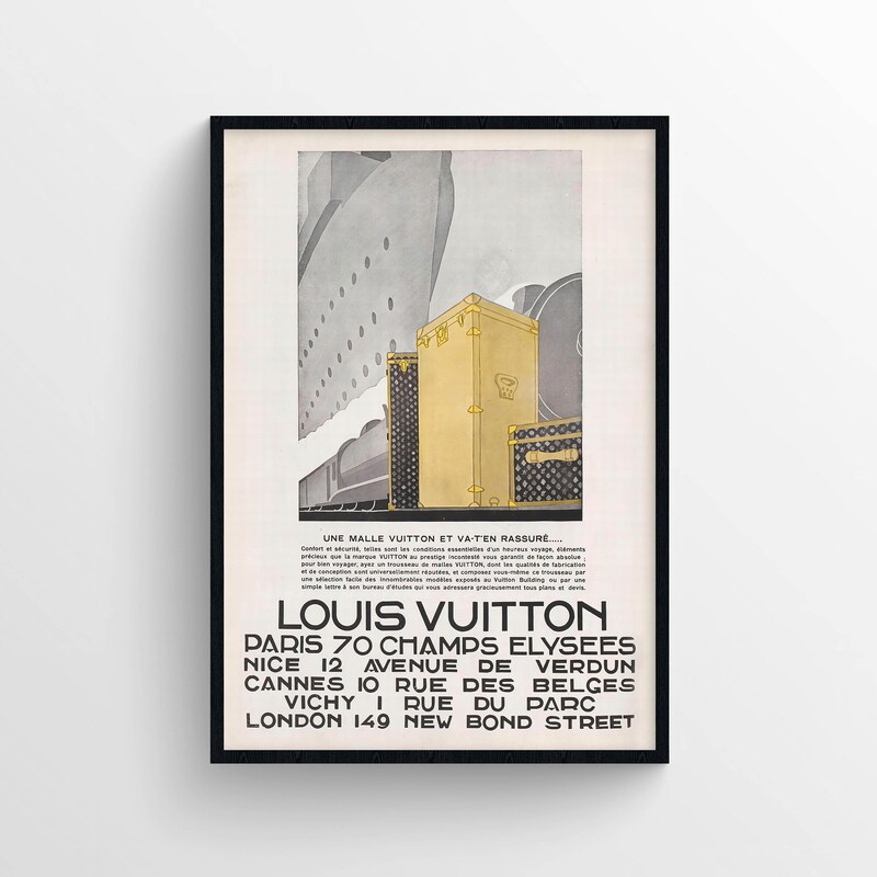 Louis Vuitton Poster - Etsy