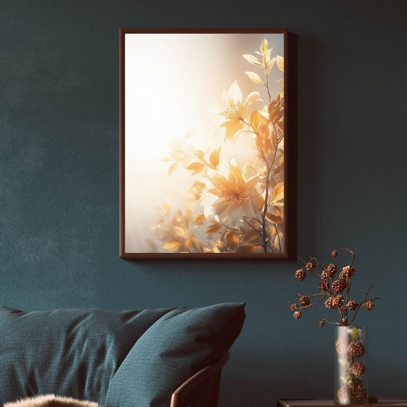 Vintage Flower Wall Art Prints Set of 3, Digital Download, Printable ...