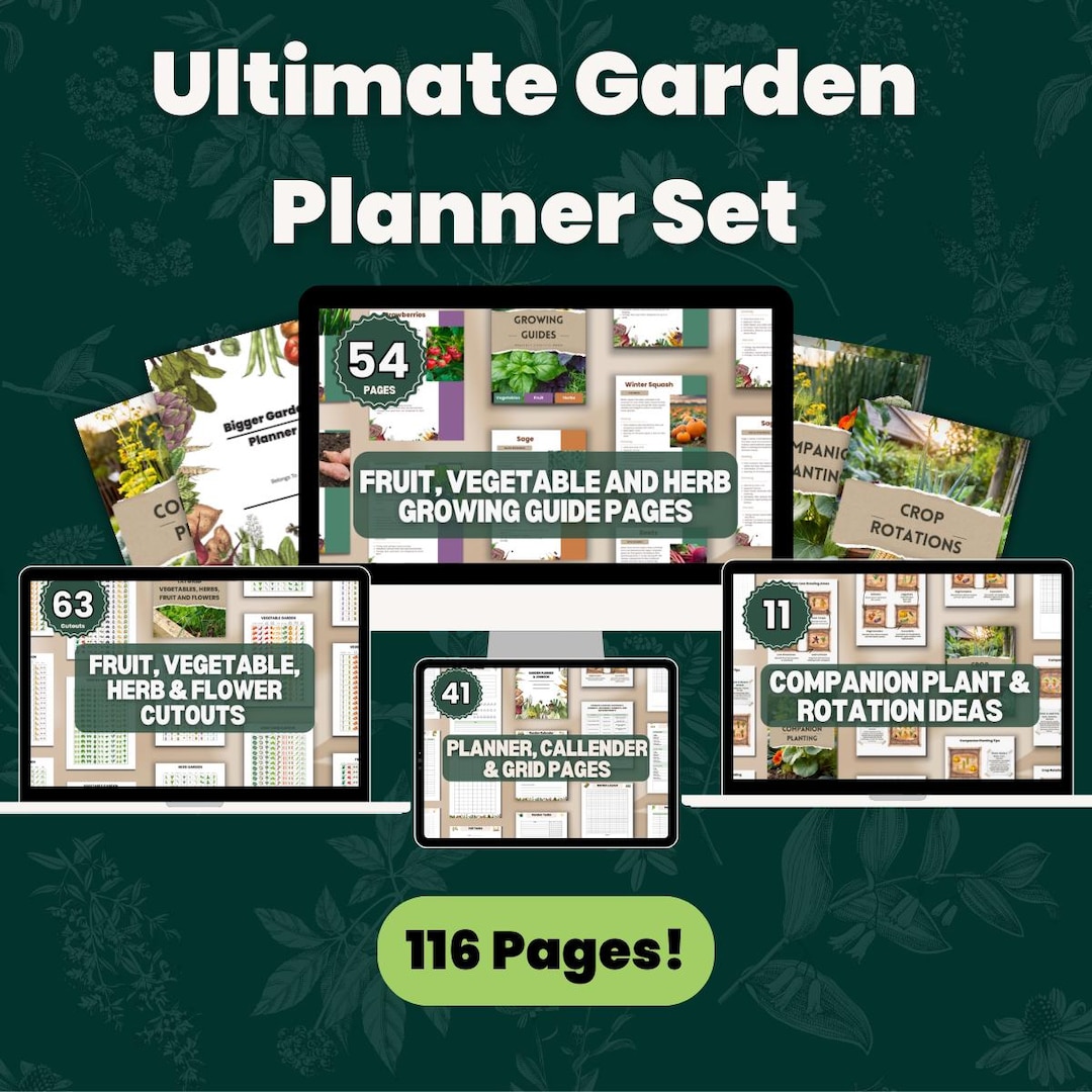 Ultimate Gardening Planner & Journal Printable PDF Checklist, Digital ...