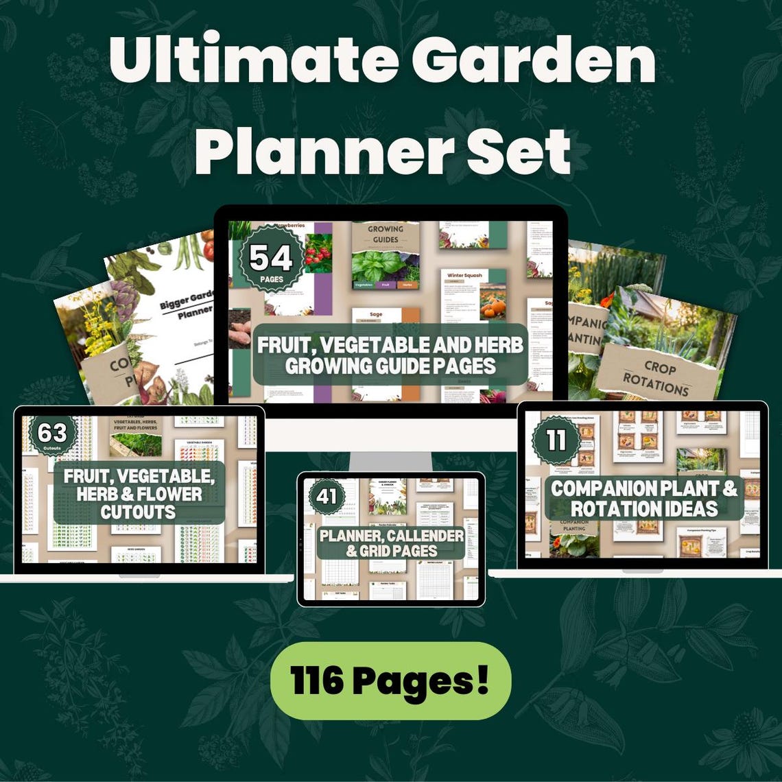 Ultimate Gardening Planner & Journal Printable PDF Checklist, Digital ...