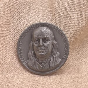 1962 Benjamin Franklin Declaration Signers Art Medal - Ralph Menconi - Etsy