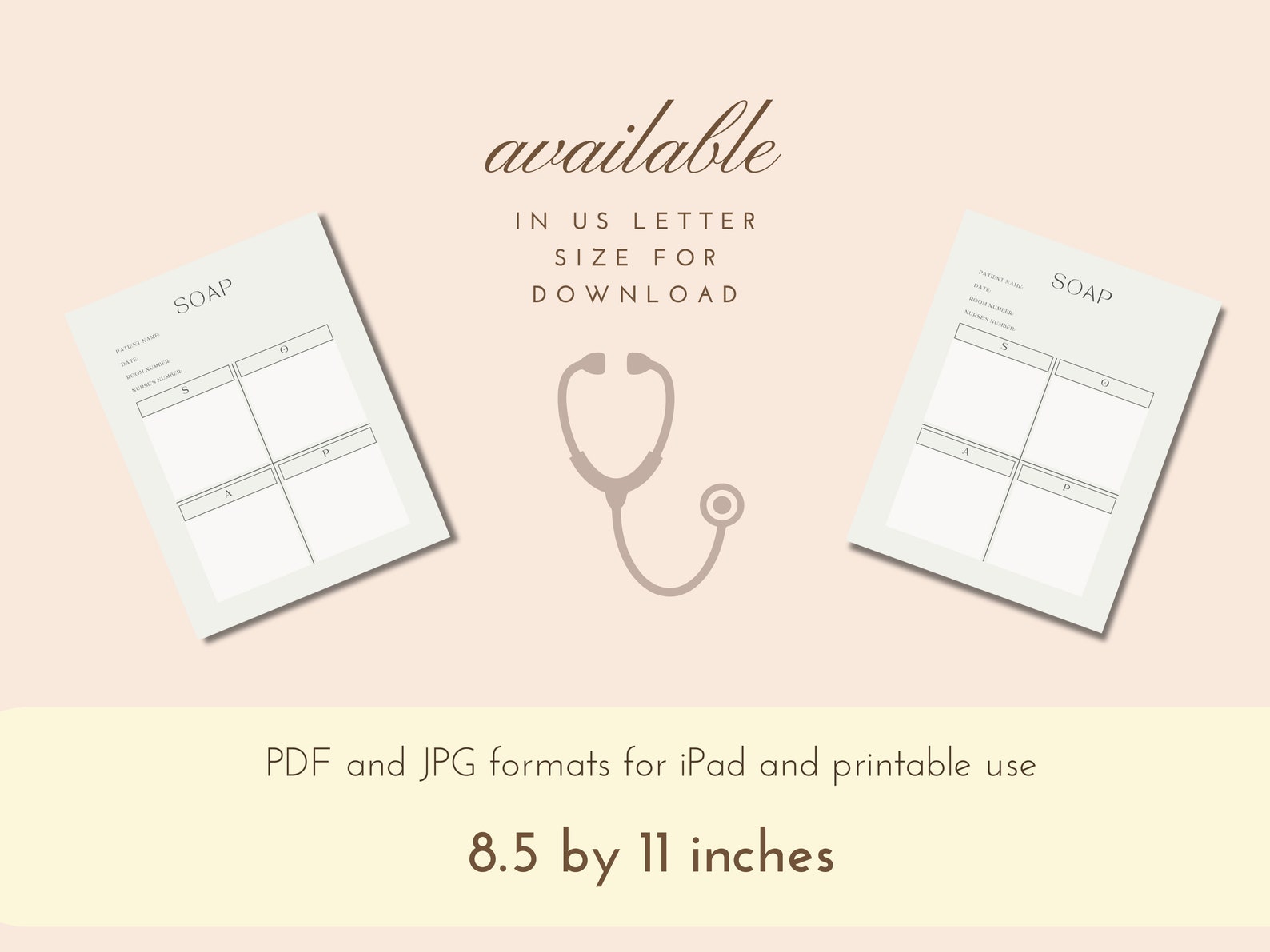 Acute Care SOAP Note Therapist Template Quick Download - Etsy