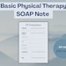 Basic Physical Therapy SOAP Note - Etsy