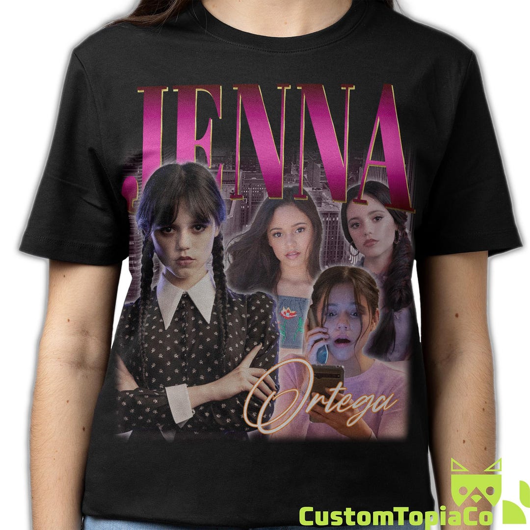 JENNA ORTEGA SHIRT, Jenna Marie Ortega Retro 90s Bootleg Homage Merch ...
