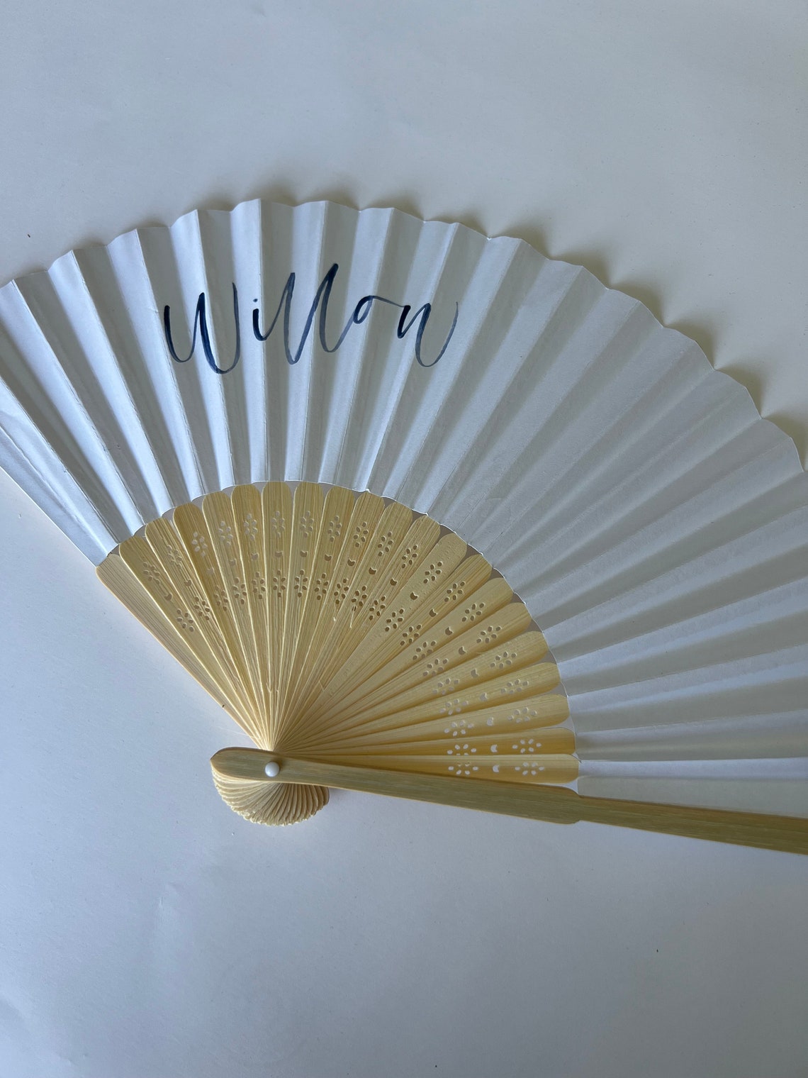 Hand Lettered Custom Paper Fans - Etsy