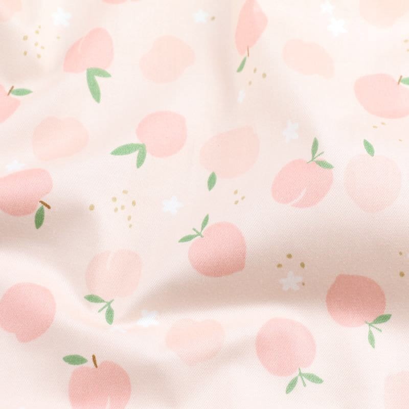 4907 Peach Fruit Floral Cotton Fabric 62 Inch width X - Etsy
