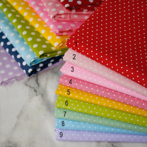 Polka Dot Fabric - Etsy