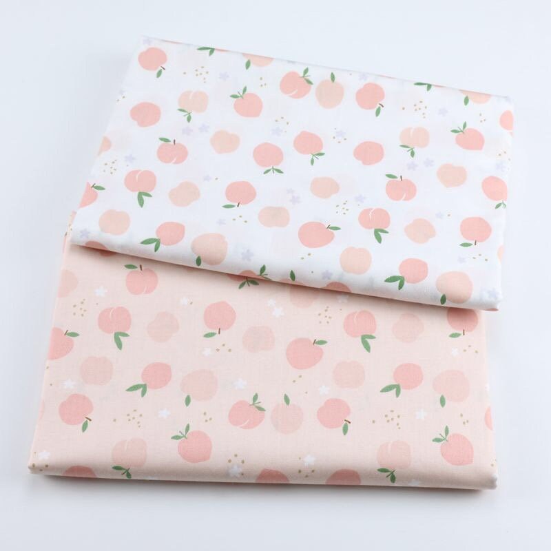 4907 Peach Fruit Floral Cotton Fabric 62 Inch width X - Etsy