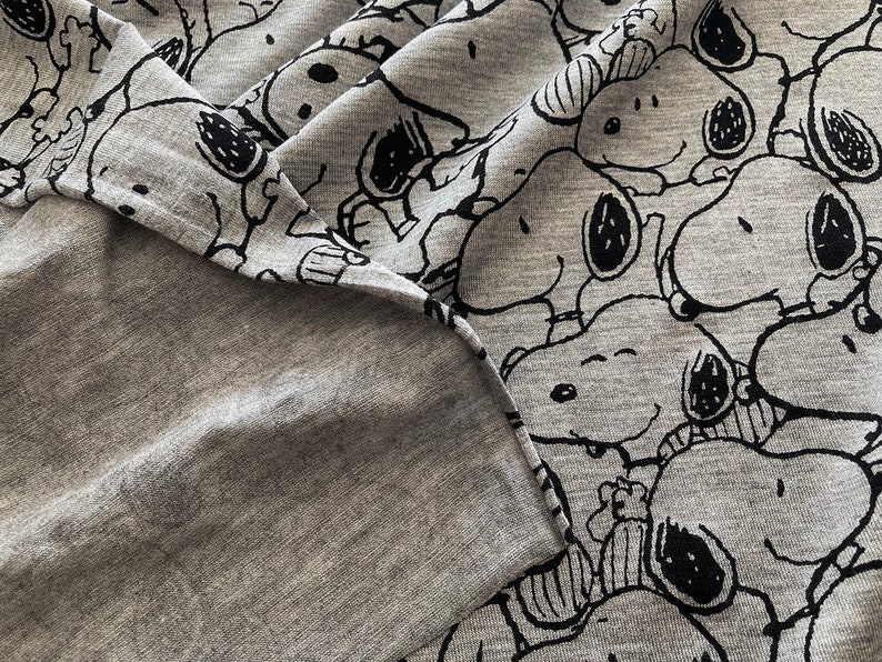 5023 Snoopy 4-way Stretch Modal Elastic Jersey Knit Fabric - Etsy
