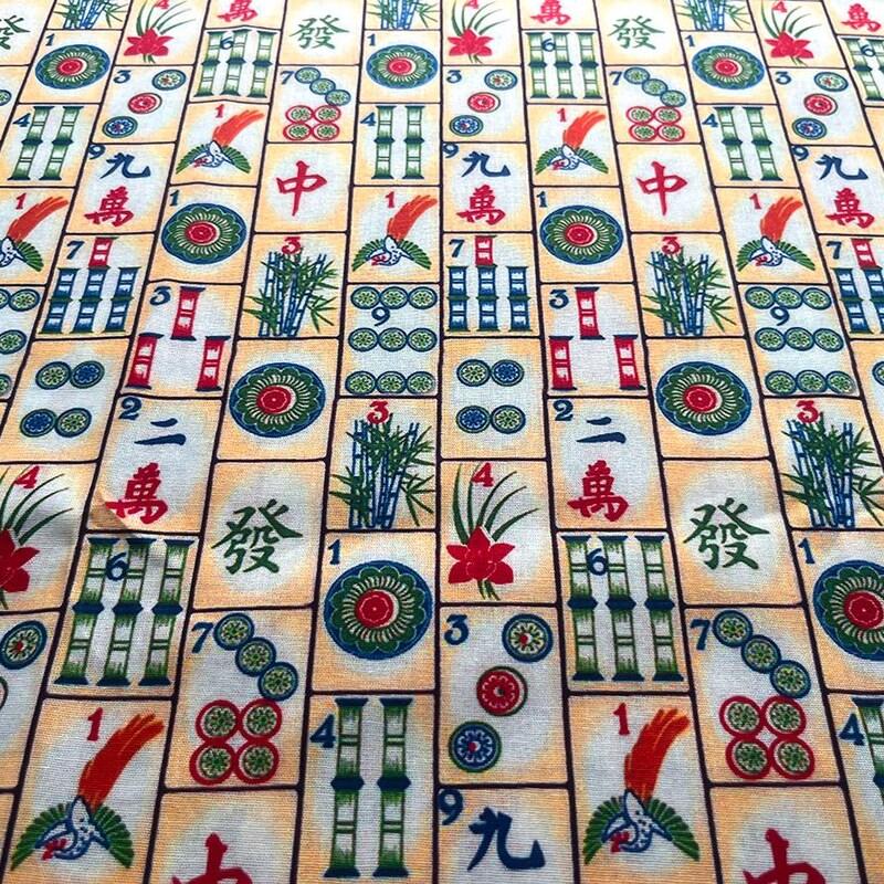 Mahjong Fabric by the Yard - Etsy