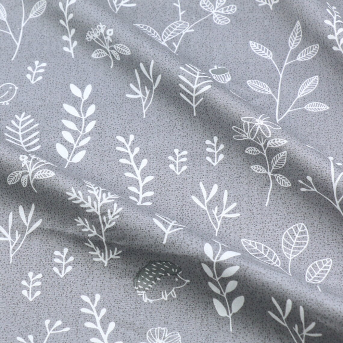 4760 Hedgehog Snail Bird Floral Cotton Fabric 62 Inch - Etsy