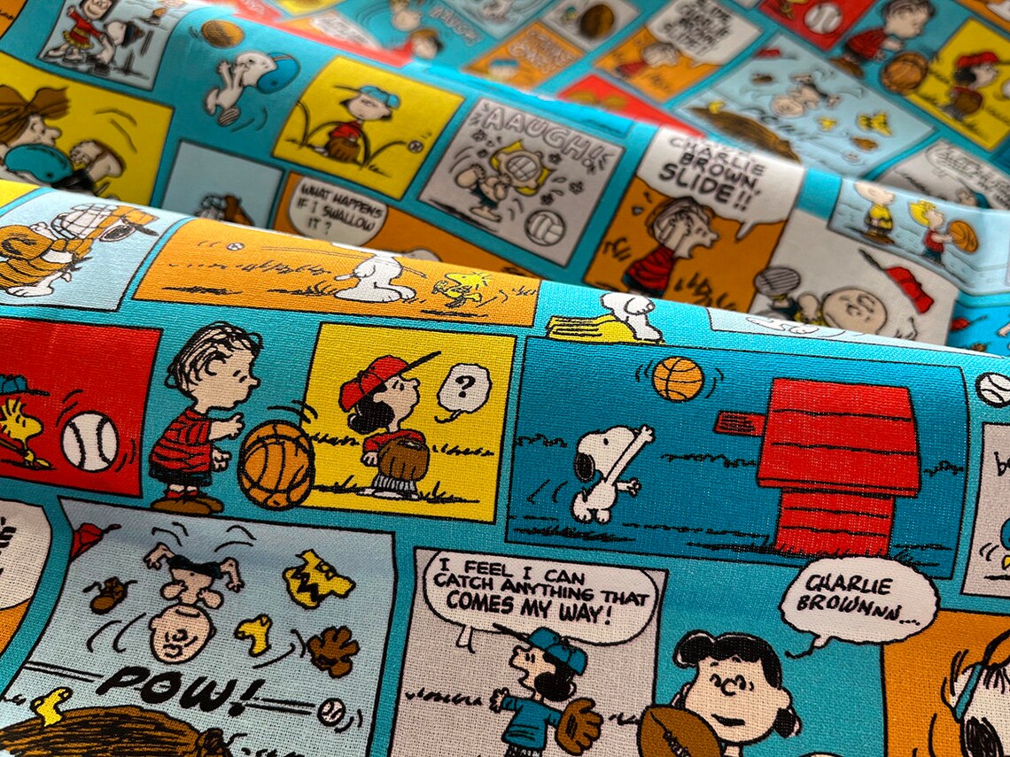 5876 Snoopy Peanuts Friends Comic Strip Cotton Fabric 43 - Etsy