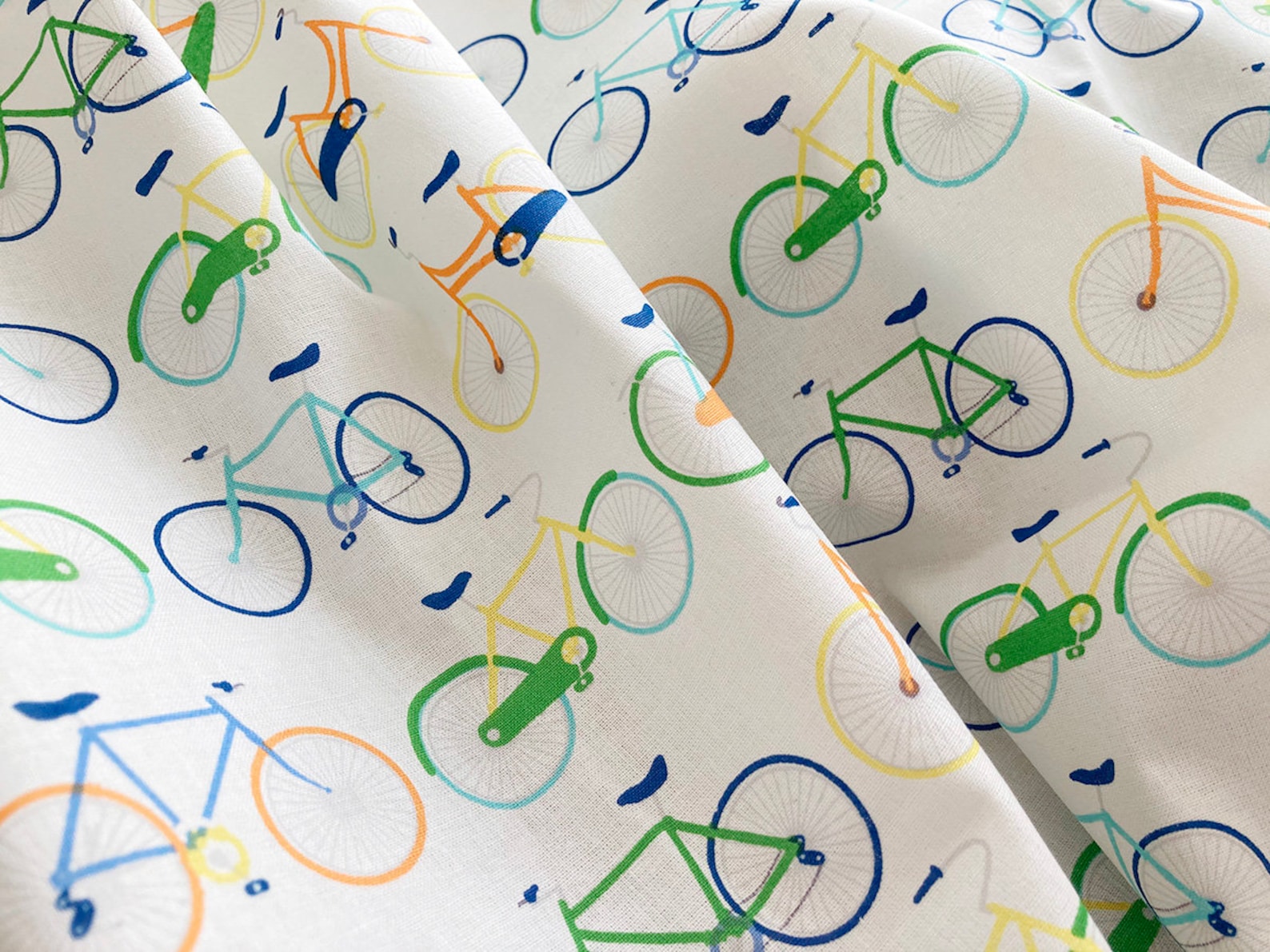 5468 Colorful Bicycle Cotton Fabric 43 Inch Width x 1/2 | Etsy