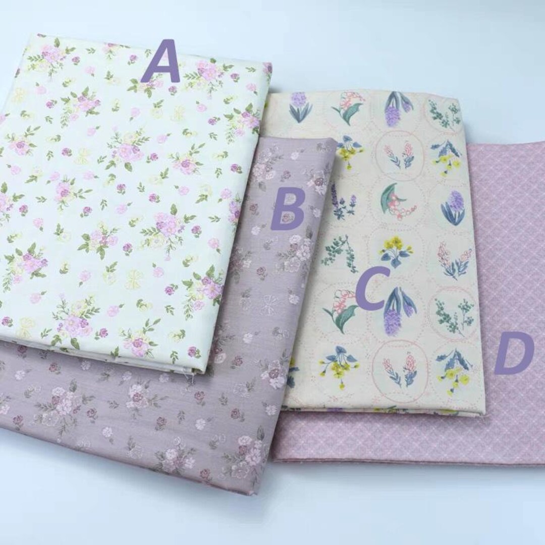 6255 - Chic Flower Floral Plant Botany Garden Cotton Fabric DIY Bedding ...