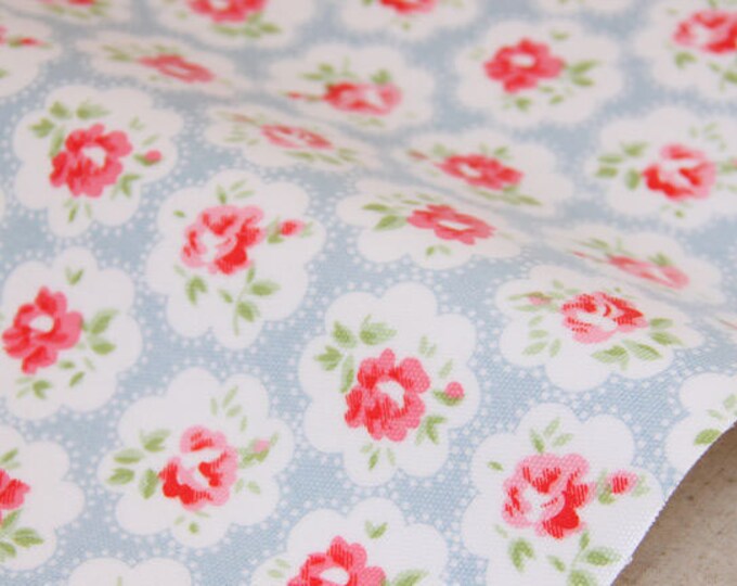2888 Cath Kidston Provence Rose light Blue Oilcloth - Etsy