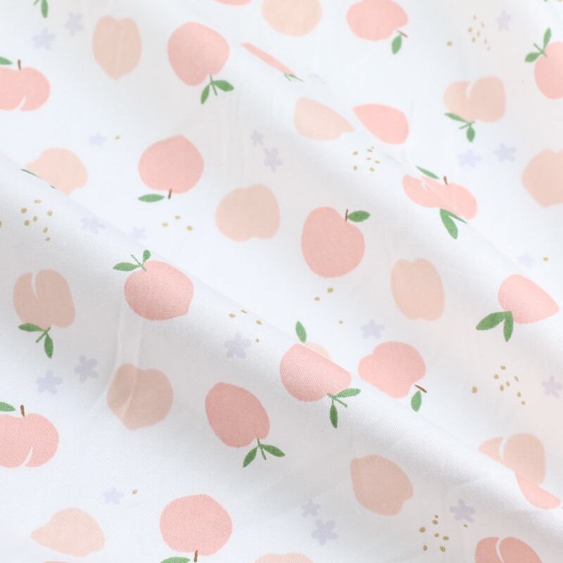 4907 Peach Fruit Floral Cotton Fabric 62 Inch width X - Etsy