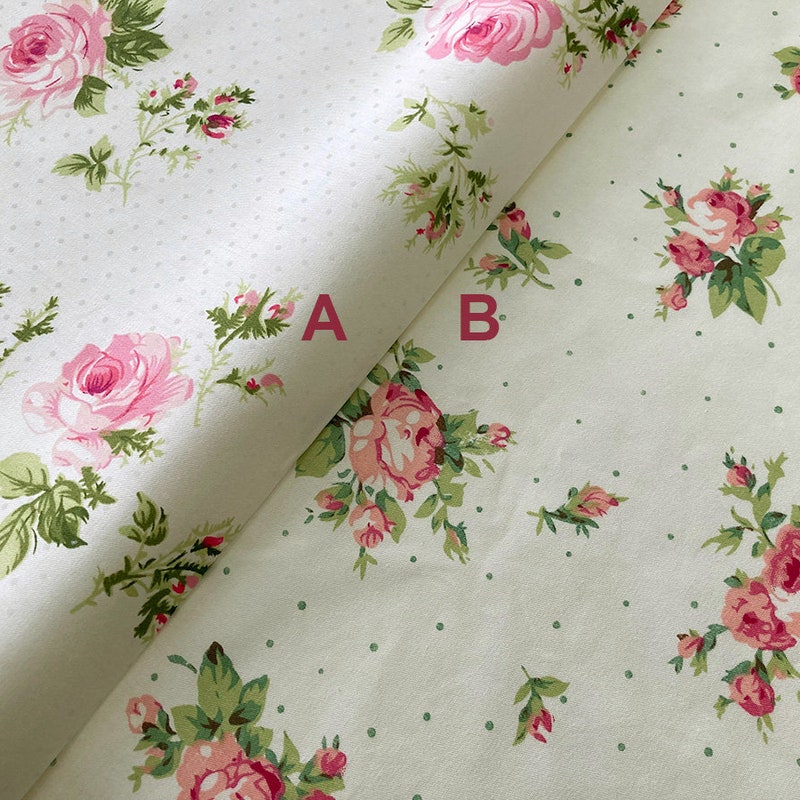 Rose Cotton Fabric - Etsy