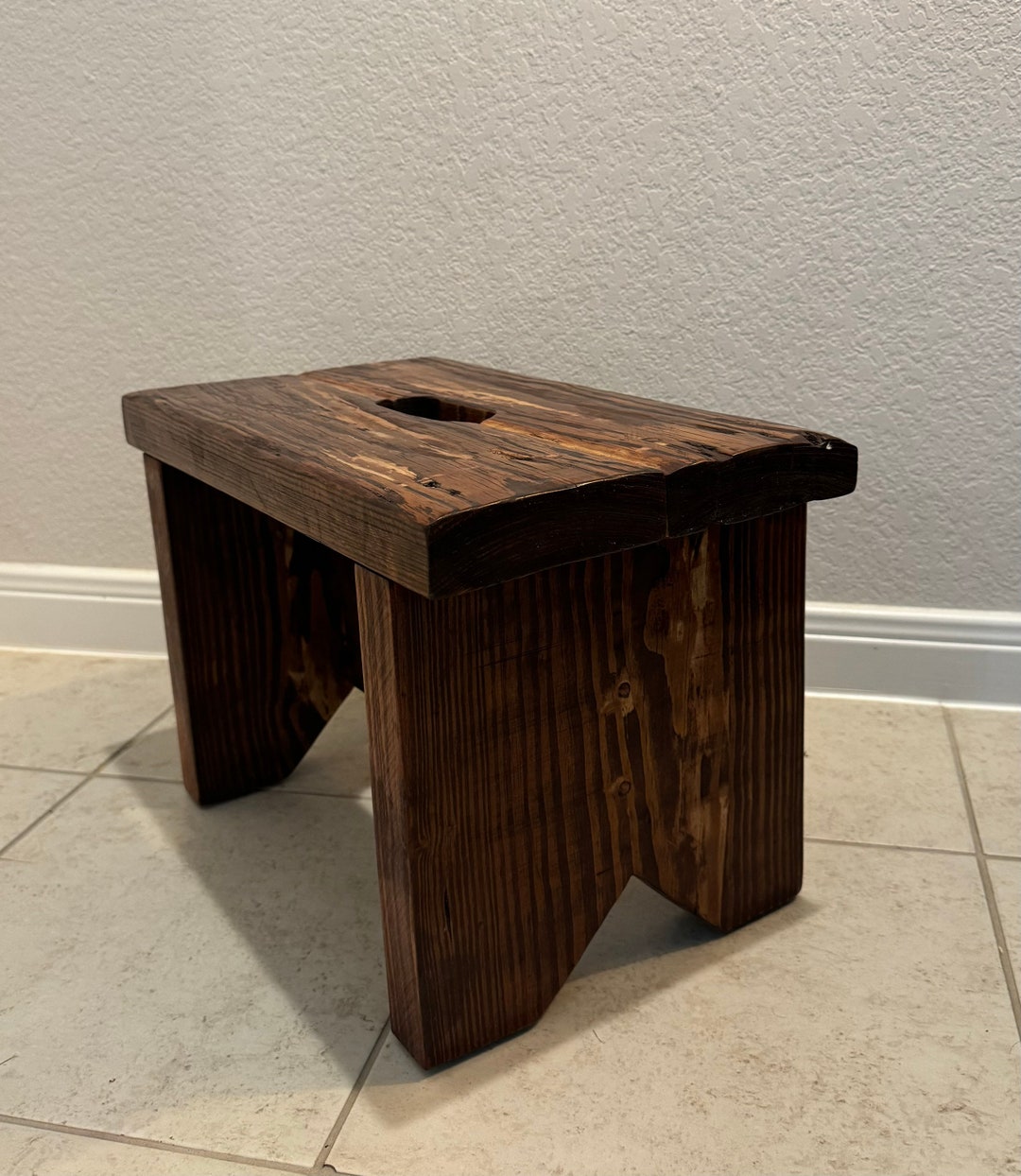 Large Step Stool Farmhouse Stool Reclaimed Wood Step Stool wooden Step ...